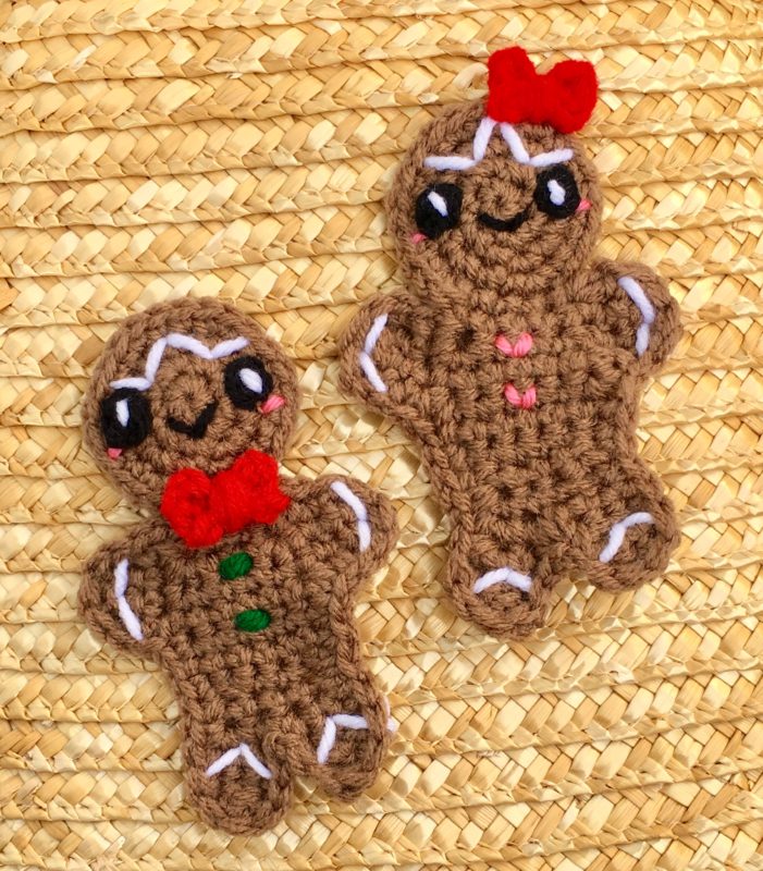 DIY Ugly Christmas Sweater - Gingerbread Boy & Girl Applique Crochet ...