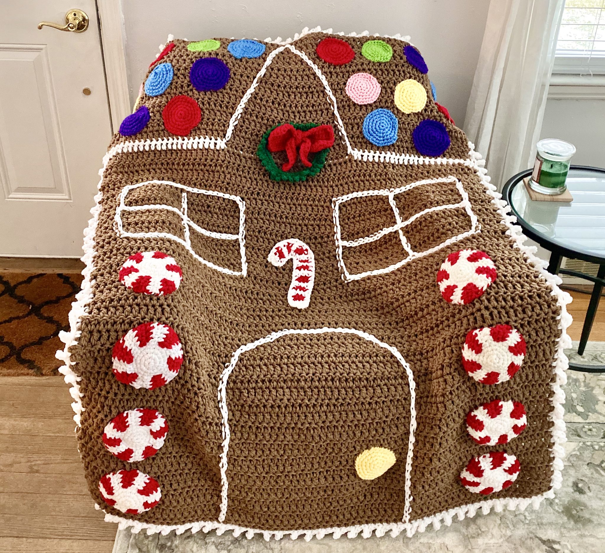 Gingerbread House Blanket - Crochet Pattern ~ Crafty Kitty Crochet