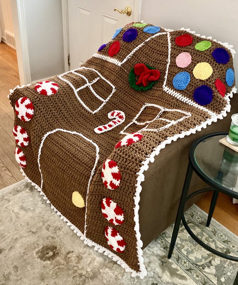 Gingerbread House Blanket - Crochet Pattern ~ Crafty Kitty Crochet