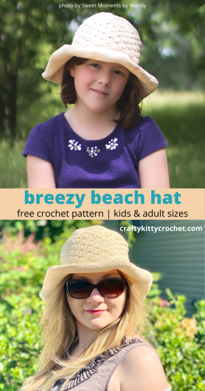 Breezy Beach Hat - Crochet Pattern ~ Crafty Kitty Crochet