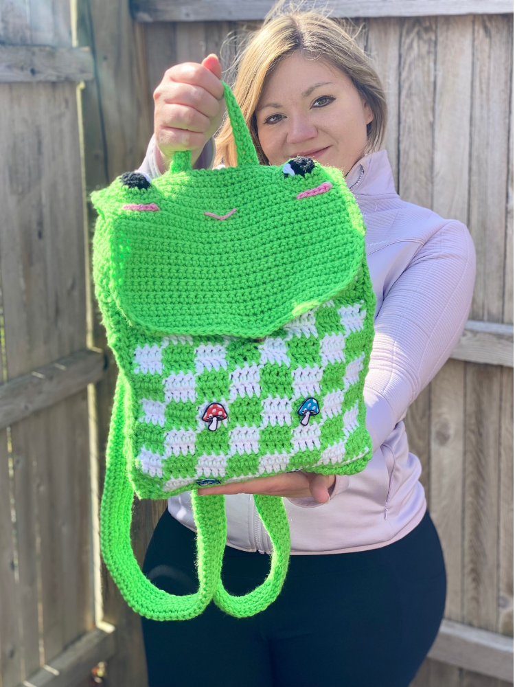 Strawberry & Mushroom Frog Backpacks - Crochet Pattern ~ Crafty Kitty ...