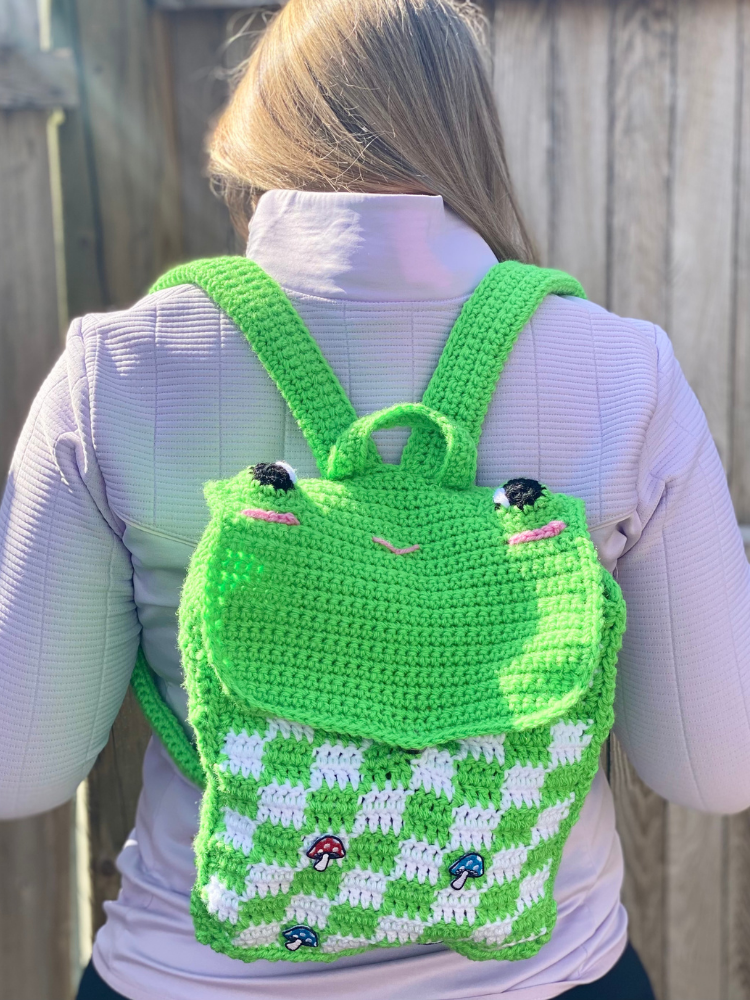 Strawberry & Mushroom Frog Backpacks - Crochet Pattern ~ Crafty Kitty ...