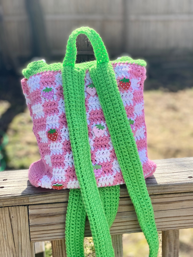 Strawberry & Mushroom Frog Backpacks - Crochet Pattern ~ Crafty Kitty ...