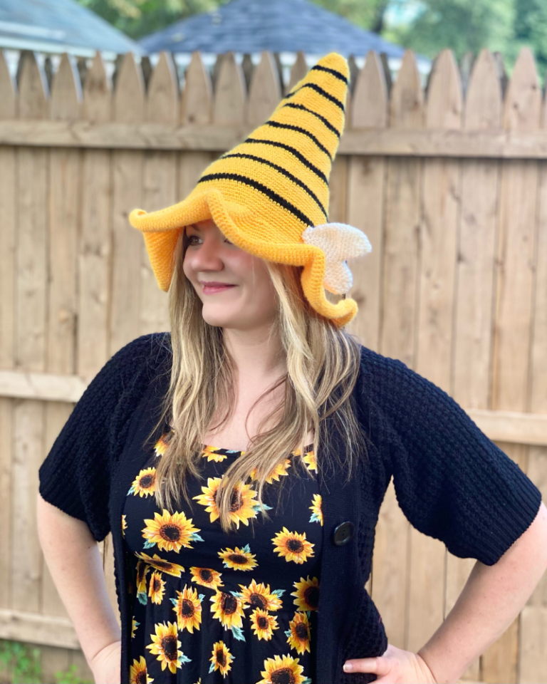 Bumble Bee Witch Hat - Crochet Pattern ~ Crafty Kitty Crochet