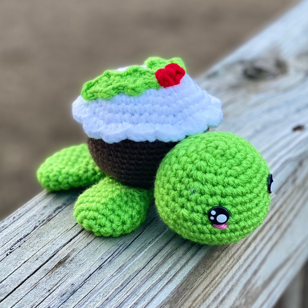 Amigurumi Christmas Pudding Turtle - Crochet Pattern ~ Crafty Kitty Crochet