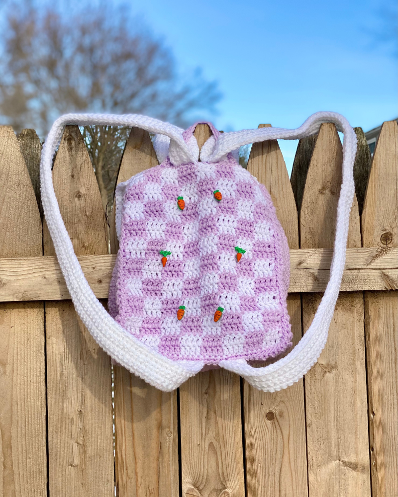 Gingham Bunny Backpack - Crochet Pattern ~ Crafty Kitty Crochet