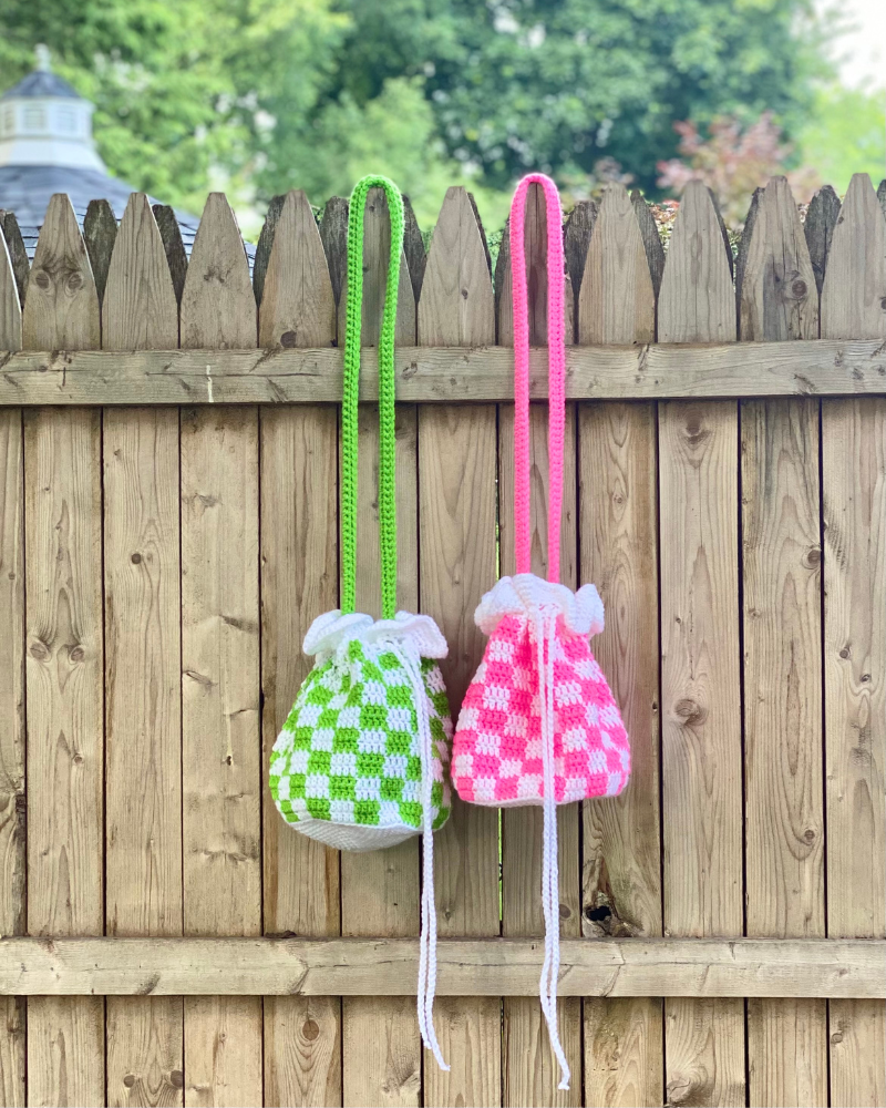 Frilly Gingham Bag - Crochet Pattern ~ Crafty Kitty Crochet
